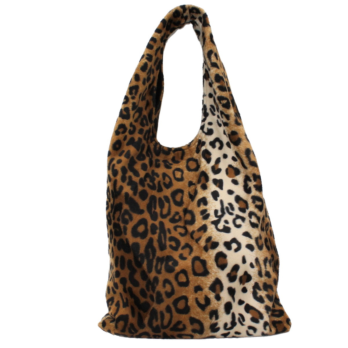 Brown Leopard Print Shoulder Bag - Animal Print Slouch Bag – nushi